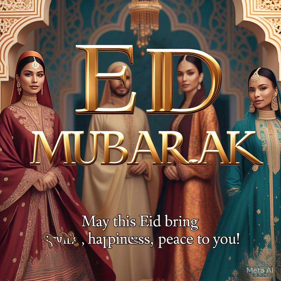 🔥 Eid Mubarak Wishes For Posters Background Free Download 2025 | USA,